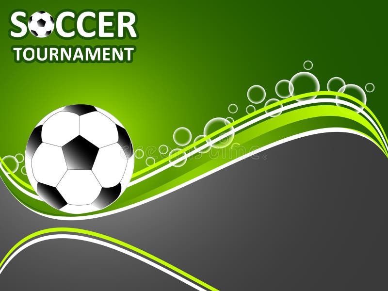 Modello Per Il Torneo Di Calcio Dell'invito Illustrazione Vettoriale ...