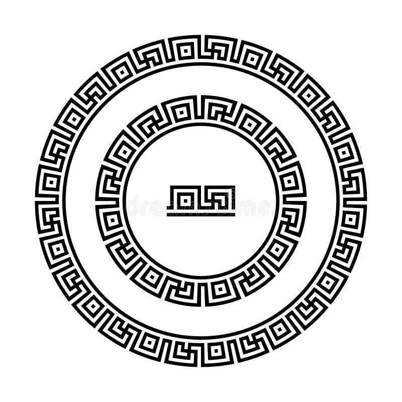 Modello Rotondo Della Svastica Illustrazione Vettoriale - Illustrazione ...