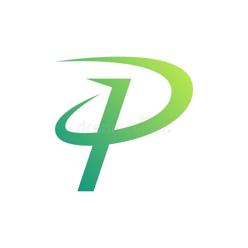 Modello Tipografico Alla Moda Di Logo, Simbolo Della Lettera P ...