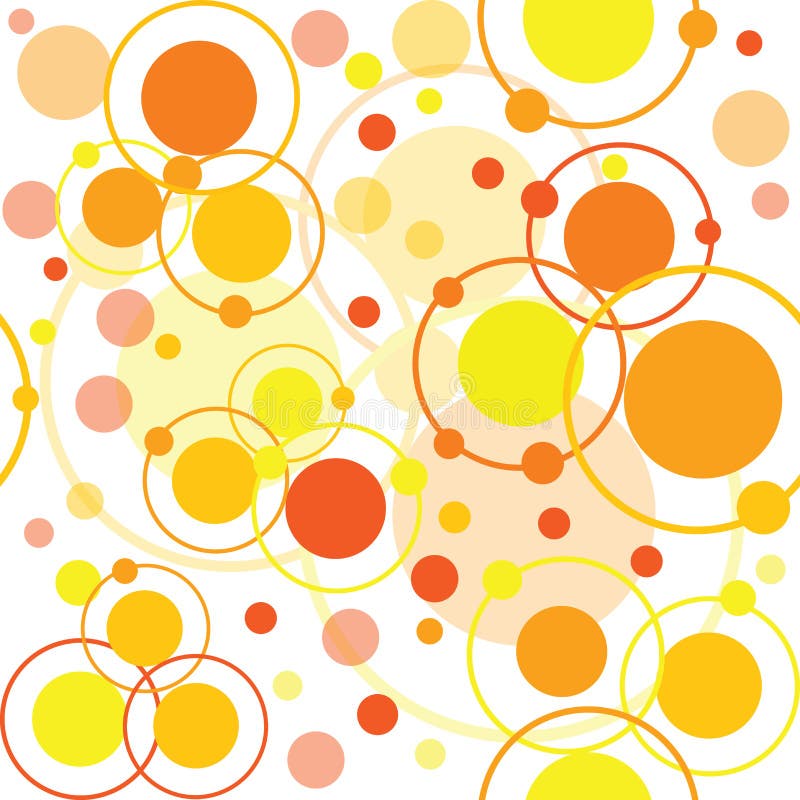 Patrón de círculos naranja stock de ilustración. Ilustración de arte ...
