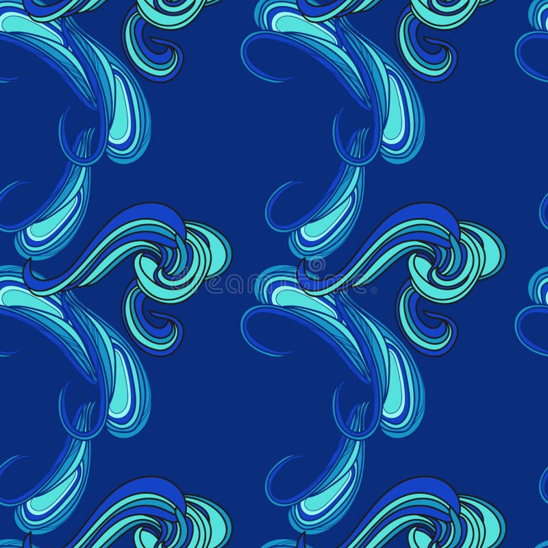 Modelo azul profundo ilustración del vector. Ilustración de textil ...