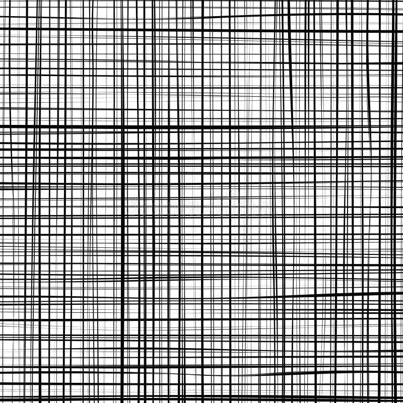 Modelo Con Las Líneas Negras Horizontales Y Verticales Ilustración del ...