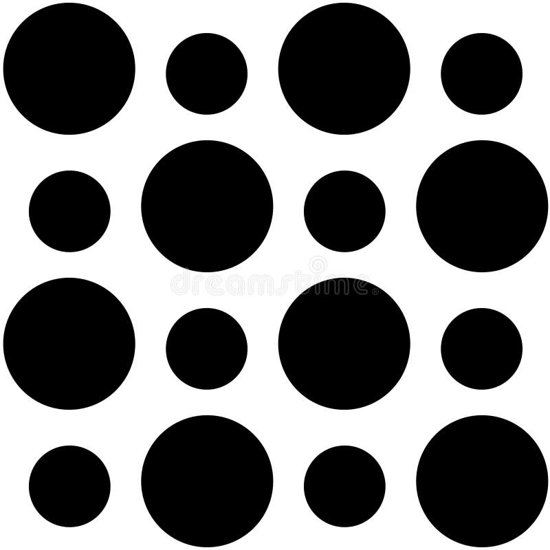 Modelo Con Los Círculos Negros Ilustración del Vector - Ilustración de ...
