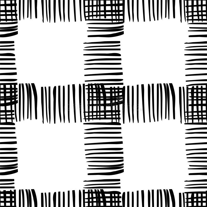 Modelo A Cuadros Blanco Y Negro Ilustración del Vector - Ilustración de ...
