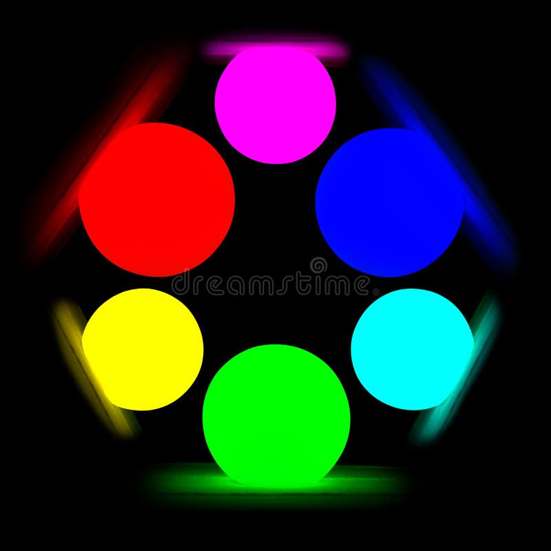 Modelo De Cor Do RGB No Preto Ilustração Stock - Ilustração de ilustrar ...