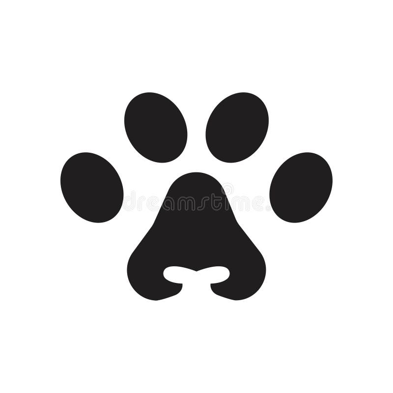 Modelo De Desenho De Vetor De Design De Logotipo De Pata Ilustração do ...