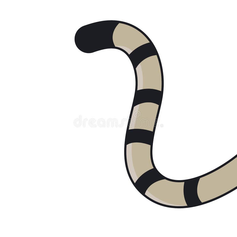 Modelo De Design Do Elemento Vetor De Cauda De Gato Ilustração do Vetor ...