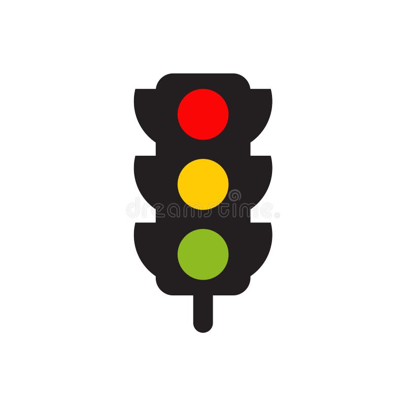 Modelo De Design De Logotipo De Semáforo Ilustração do Vetor ...