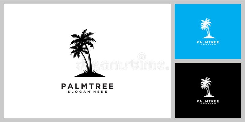 Modelo De Design De Vetor De Logotipo Da Palmeira Ilustração do Vetor ...