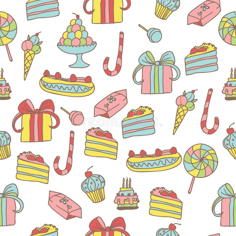 Modelo dulce determinado ilustración del vector. Ilustración de ...