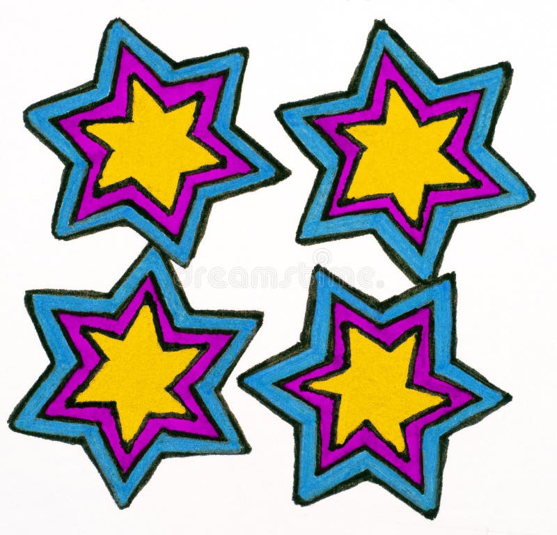 Modelo de estrella stock de ilustración. Ilustración de brillante ...