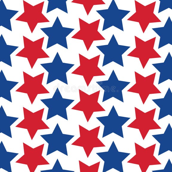 Modelo De Estrellas Rojas Y Azules Stock de ilustración - Ilustración ...
