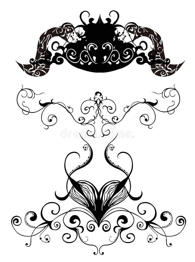 Modelo De Flor Del Este Retro Stock de ilustración - Ilustración de ...