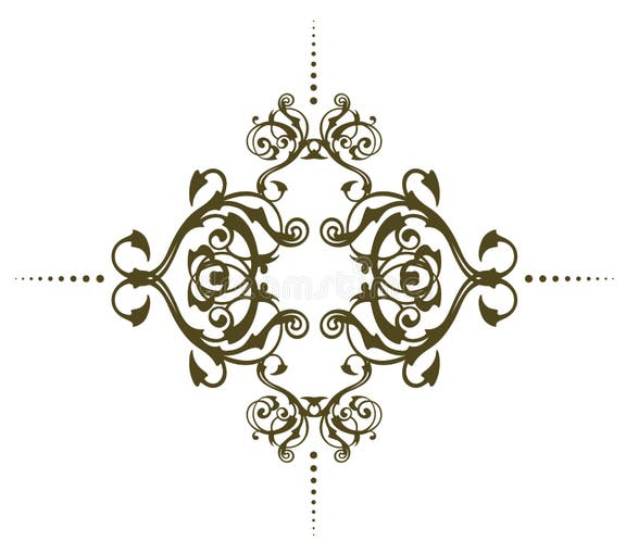 Modelo De Flor Del Este Retro Stock de ilustración - Ilustración de ...