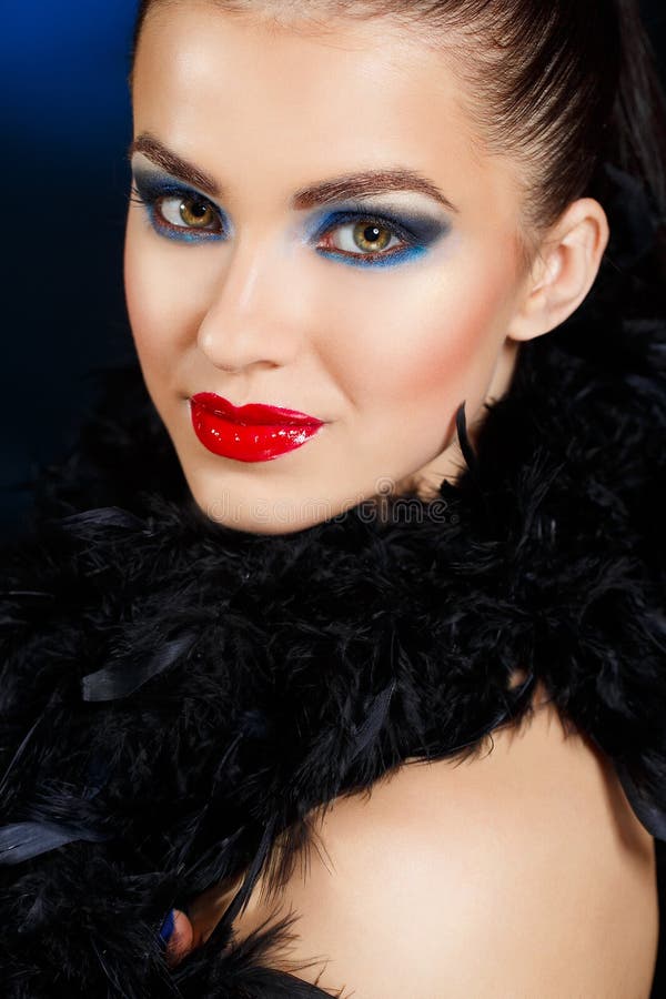 Modelo De Forma Girl Do Estilo De Vogue Da Beleza Imagem de Stock ...