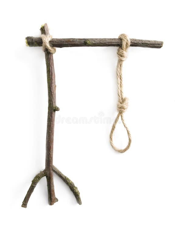 Modelo De La Horca En Blanco Foto de archivo - Imagen de equipo, bucle ...