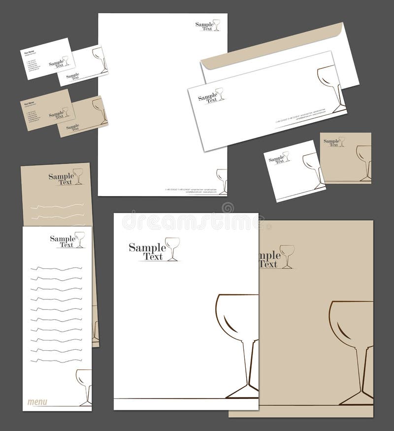 Modelo De La Identidad Corporativa Ilustración del Vector - Ilustración ...