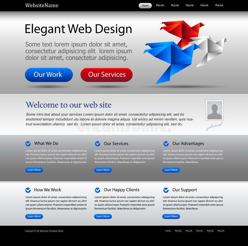 Modelo De La Plata Del Web Site Del Asunto Ilustración del Vector ...