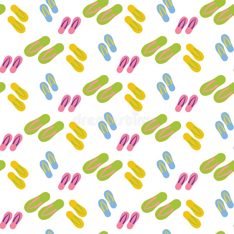 Modelo de las chancletas ilustración del vector. Ilustración de ropa ...