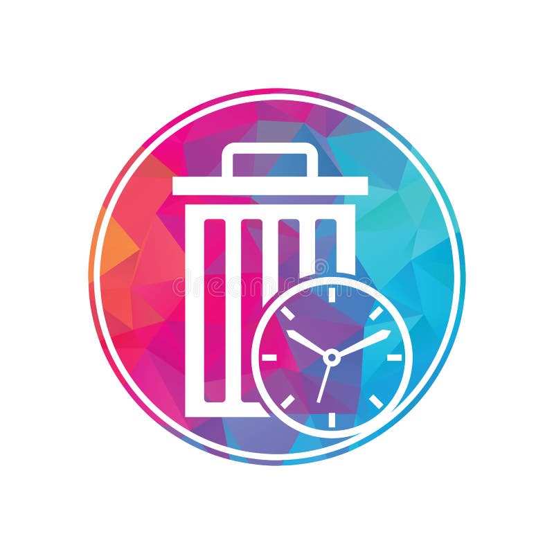 Modelo De Logotipo Do Vetor De Tempo De Desperdício. Ilustração do ...