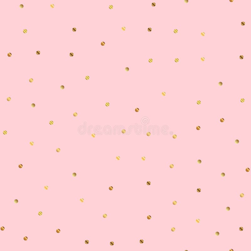 Modelo De Puntos De Oro En Fondo Rosado Ilustración del Vector ...