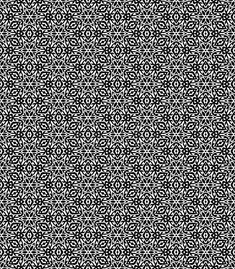 Modelo De Seamsless Blanco Y Negro Ilustración del Vector - Ilustración ...