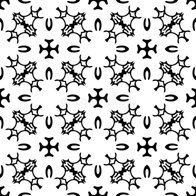 Modelo De Seamsless Blanco Y Negro Ilustración del Vector - Ilustración ...