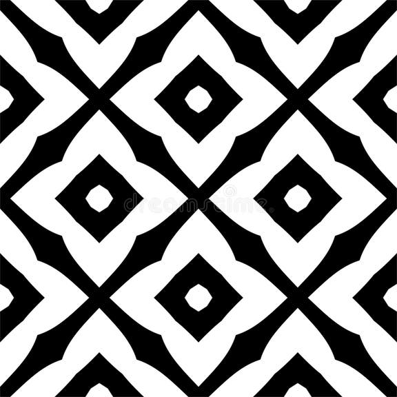Modelo De Seamsless Blanco Y Negro Ilustración del Vector - Ilustración ...