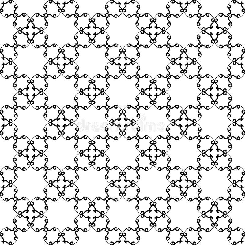 Modelo De Seamsless Blanco Y Negro Ilustración del Vector - Ilustración ...