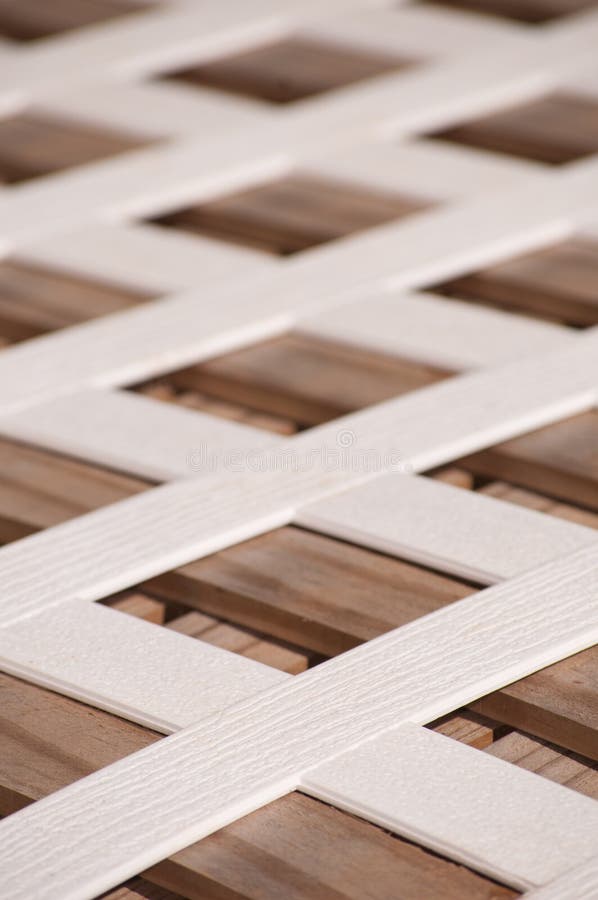 Modelo De Un Enrejado Plástico Blanco Imagen de archivo - Imagen de ...