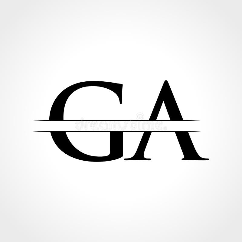 Modelo De Vetor De Design De Logotipo De Letra Ga. Design Do Logotipo ...