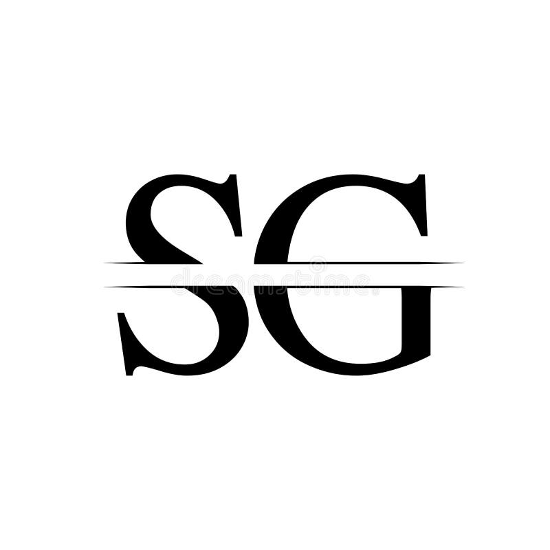 Modelo De Vetor De Design De Logotipo Sg Inicial. Design Do Logotipo Da ...