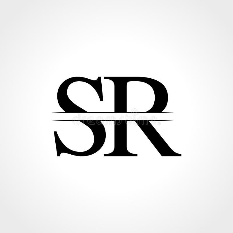 Modelo De Vetor De Design De Logotipo Sr Inicial Com Letra. Design Do ...