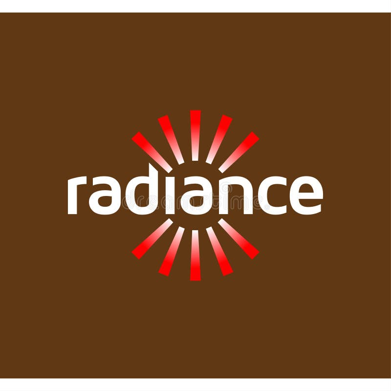 Modelo De Vetor De Logotipo De Texto Radiante Ilustração do Vetor ...
