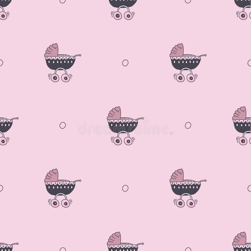 Modelo Del Cochecito De Niño Ilustración del Vector - Ilustración de ...