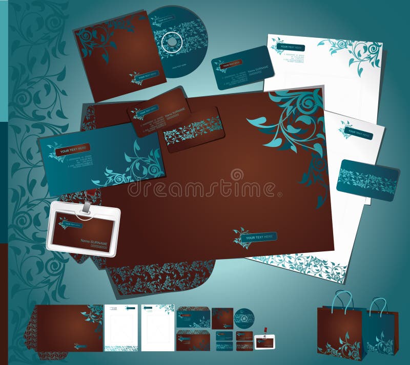 Modelo Del Conjunto De La Identidad. Ilustración del Vector ...