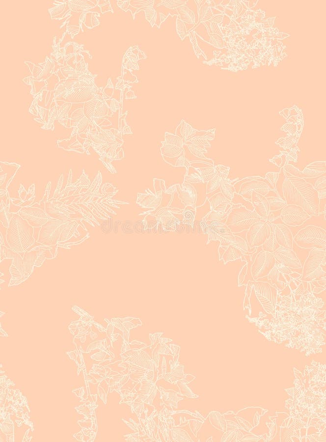 Modelo Del Ejemplo De La Flor En Fondo Simple Stock de ilustración ...