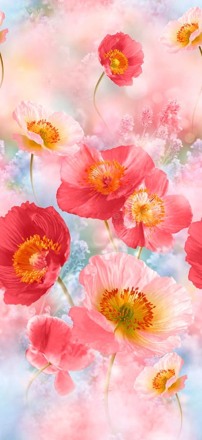 Modelo Del Ejemplo De La Flor En Fondo Simple Stock de ilustración ...