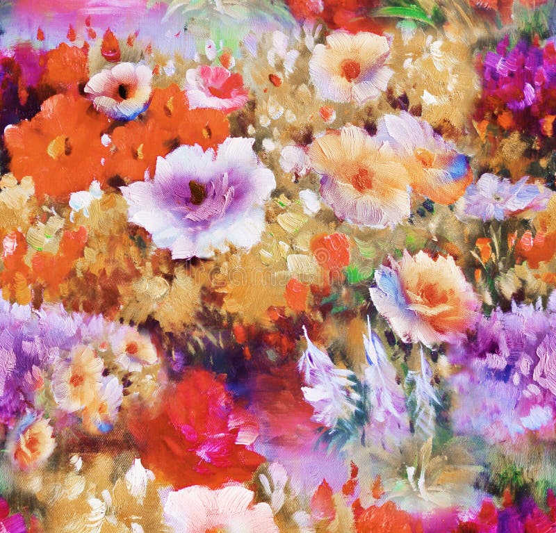 Modelo Del Ejemplo De La Flor En Fondo Simple Stock de ilustración ...