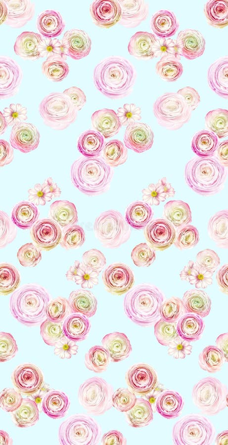 Modelo Del Ejemplo De La Flor En Fondo Simple Stock de ilustración ...