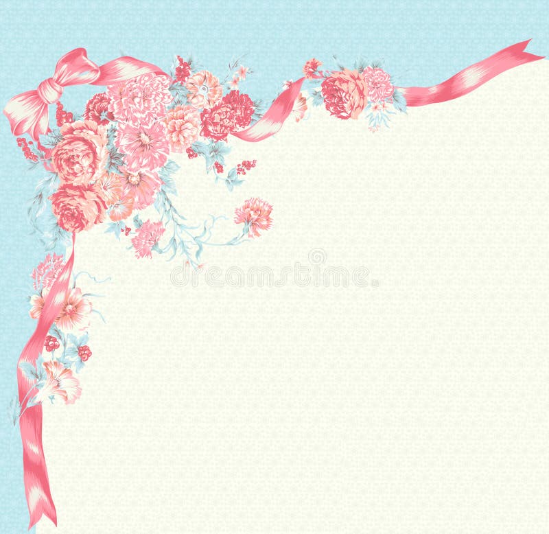 Modelo Del Ejemplo De La Flor En Fondo Simple Stock de ilustración ...