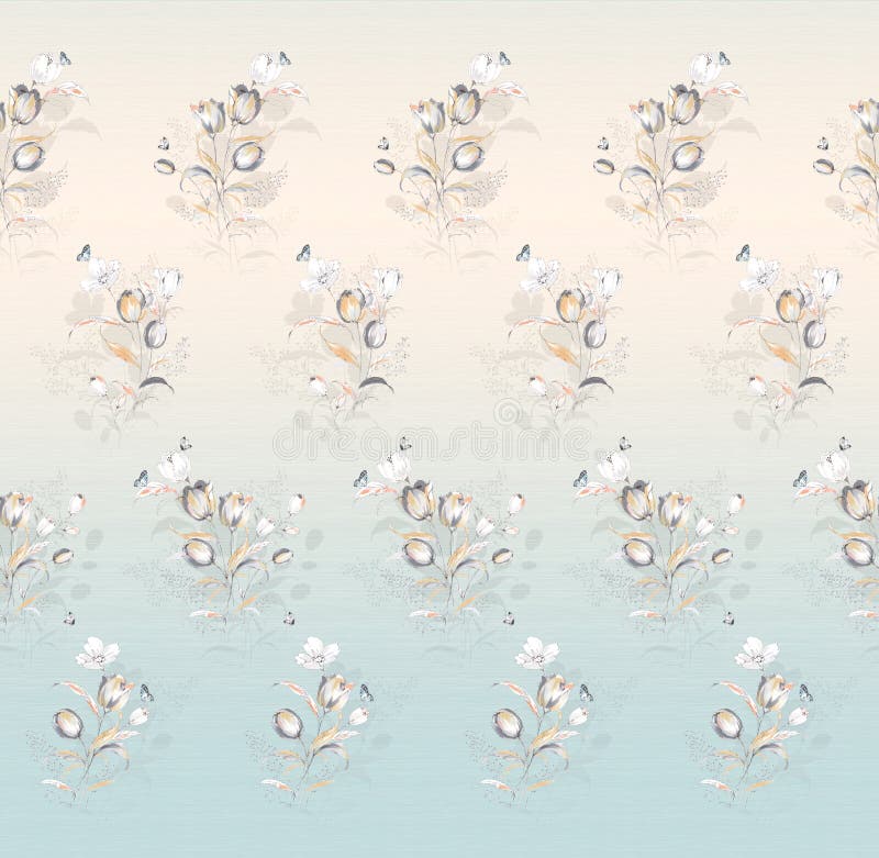 Modelo Del Ejemplo De La Flor En Fondo Simple Stock de ilustración ...