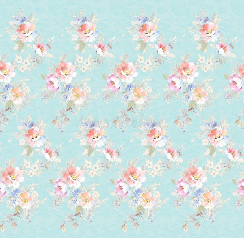 Modelo Del Ejemplo De La Flor En Fondo Simple Stock de ilustración ...