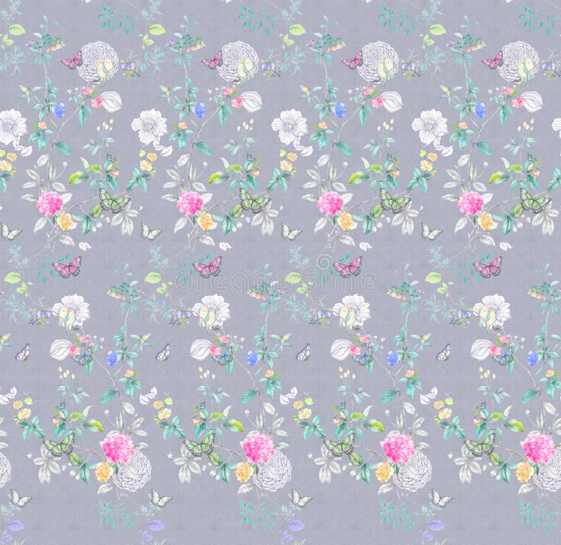 Modelo Del Ejemplo De La Flor En Fondo Simple Stock de ilustración ...