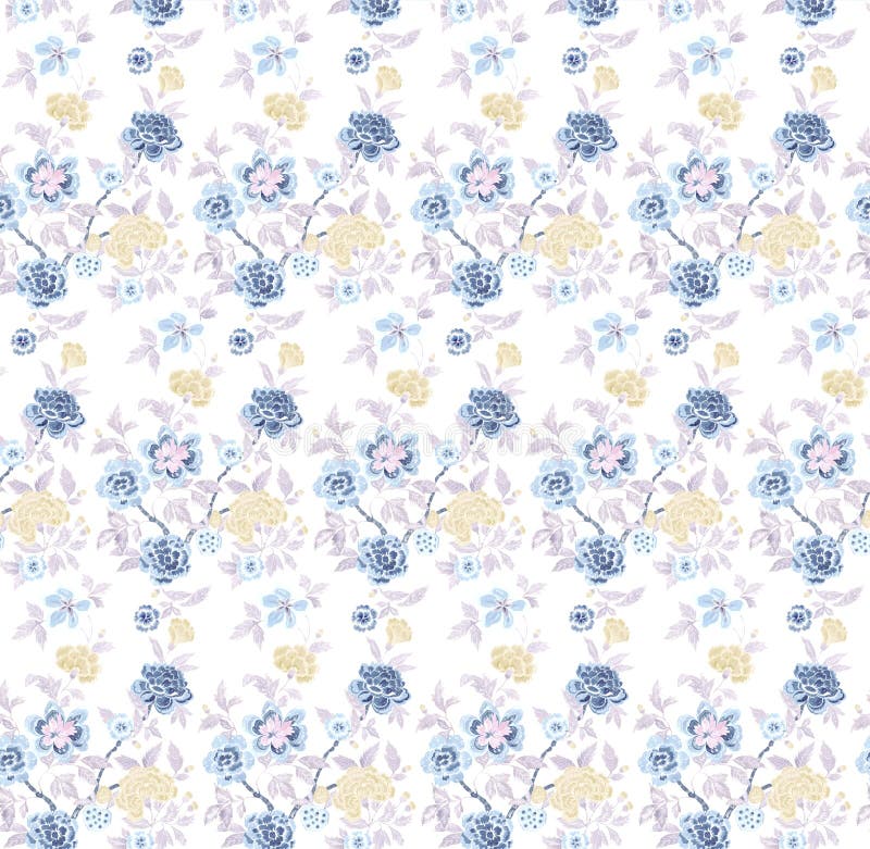 Modelo Del Ejemplo De La Flor En Fondo Simple Stock de ilustración ...