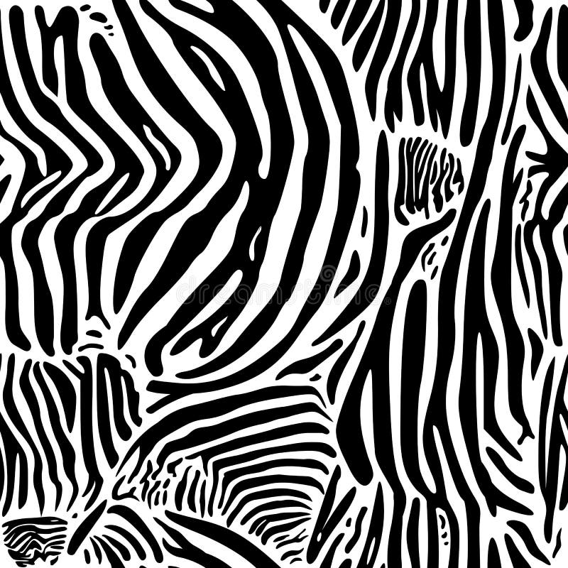 Modelo Del Estampado De Zebra Ilustración del Vector - Ilustración de ...