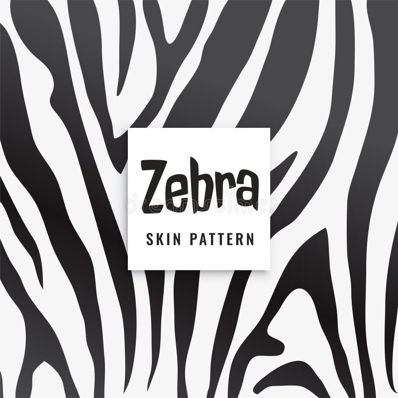Modelo Del Estampado De Zebra En Blanco Y Negro Ilustración del Vector ...