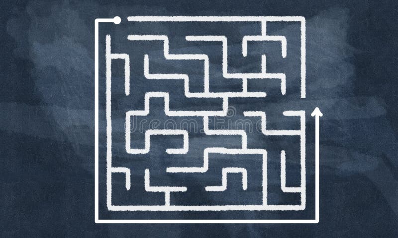 Modelo del laberinto imagen de archivo. Imagen de laberinto - 62965861