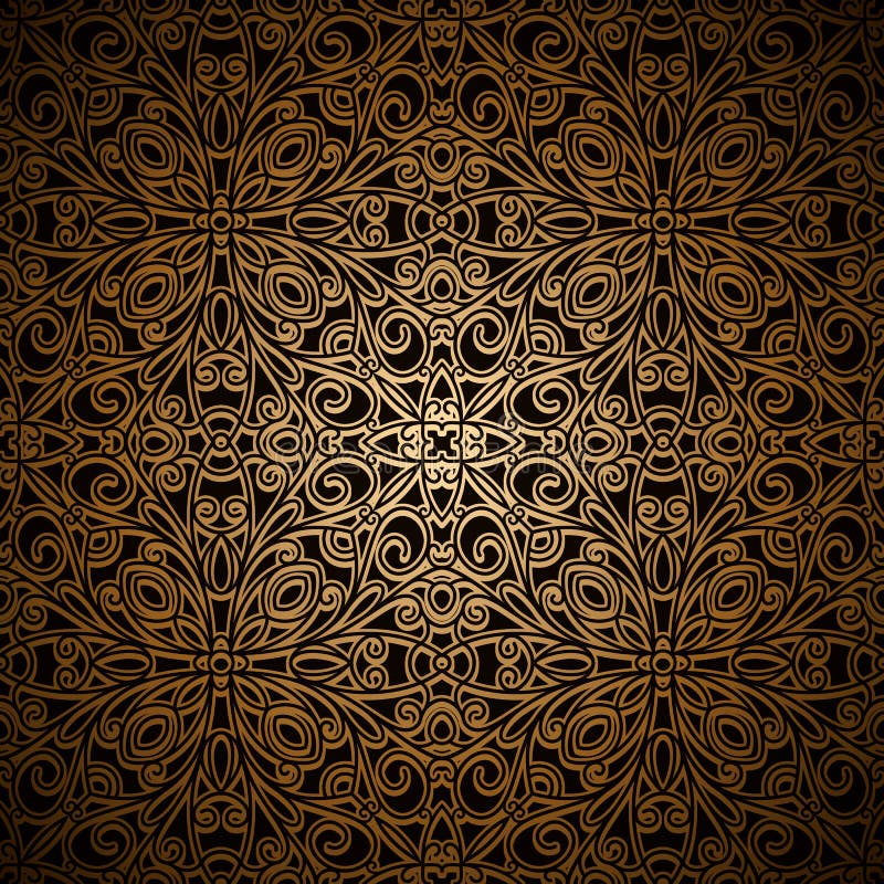 Modelo del oro del vintage ilustración del vector. Ilustración de ...