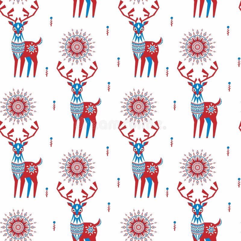 Modelo del reno y del sol ilustración del vector. Ilustración de retro ...